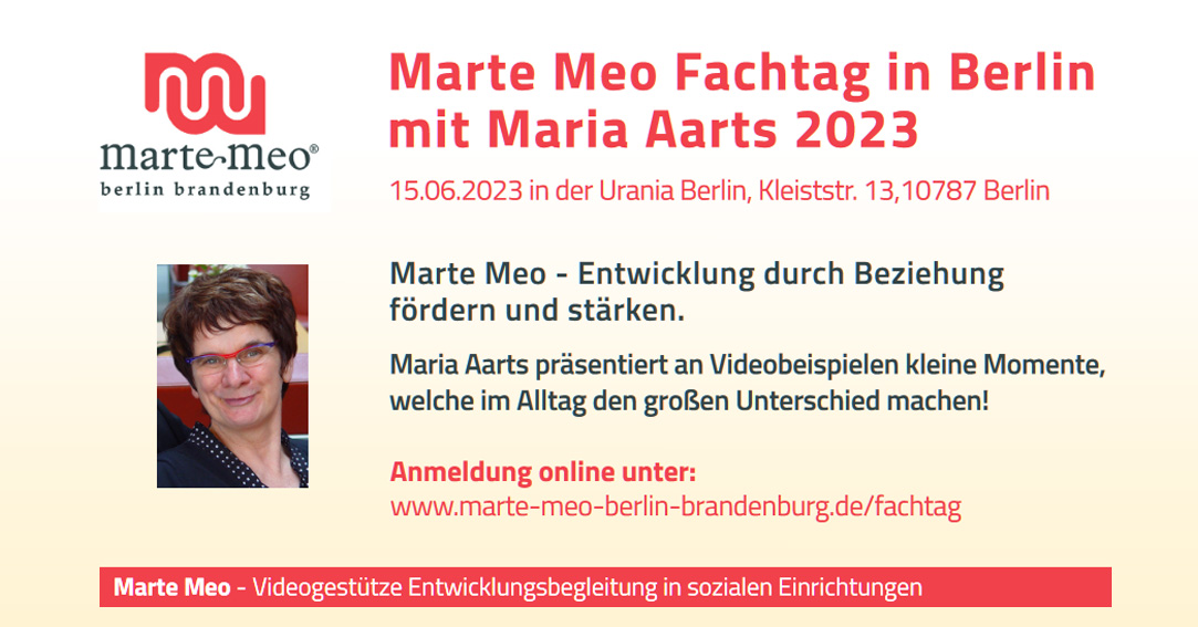 2. Berliner Marte Meo Fachtag | 15. Juni 2023